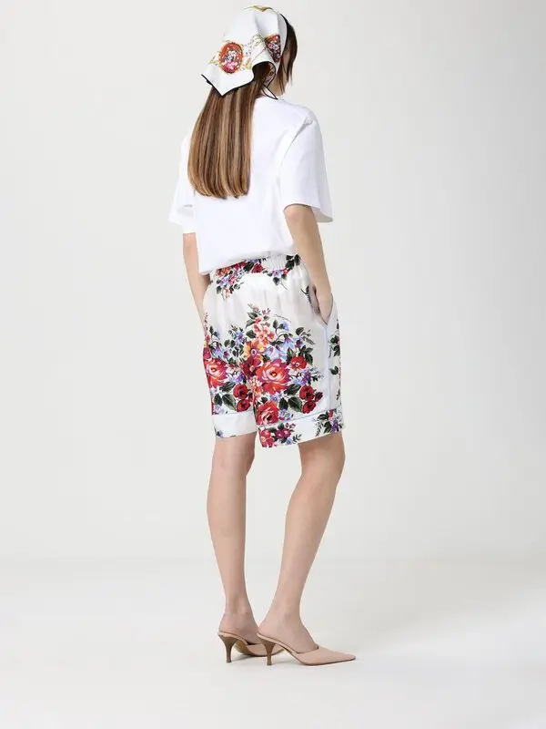 Dolce & Gabbana Floral Silk Shorts - Multicolor