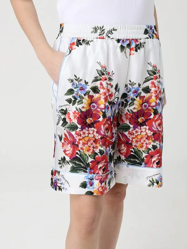 Dolce & Gabbana Floral Silk Shorts - Multicolor