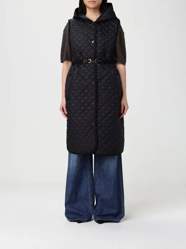 Max Mara Camille Quilted Nylon Vest - Black