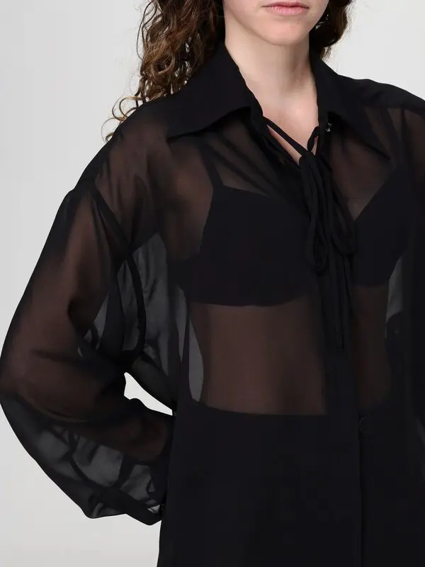 Pinko Sheer Button-up Shirt
