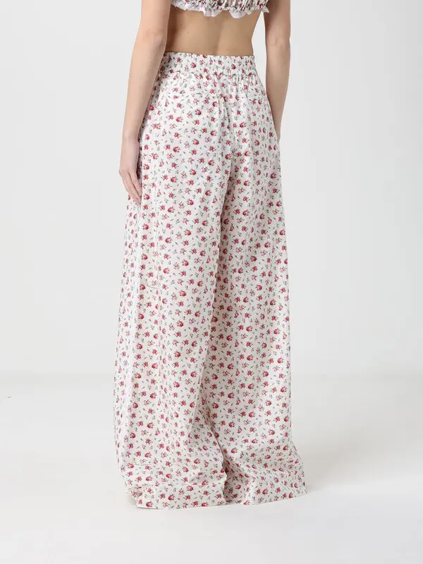 Dolce & Gabbana Printed Cotton Palazzo Trousers