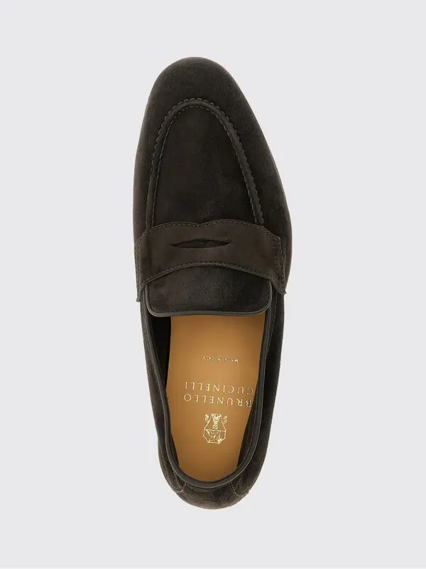 Brunello Cucinelli Suede Loafers - Brown