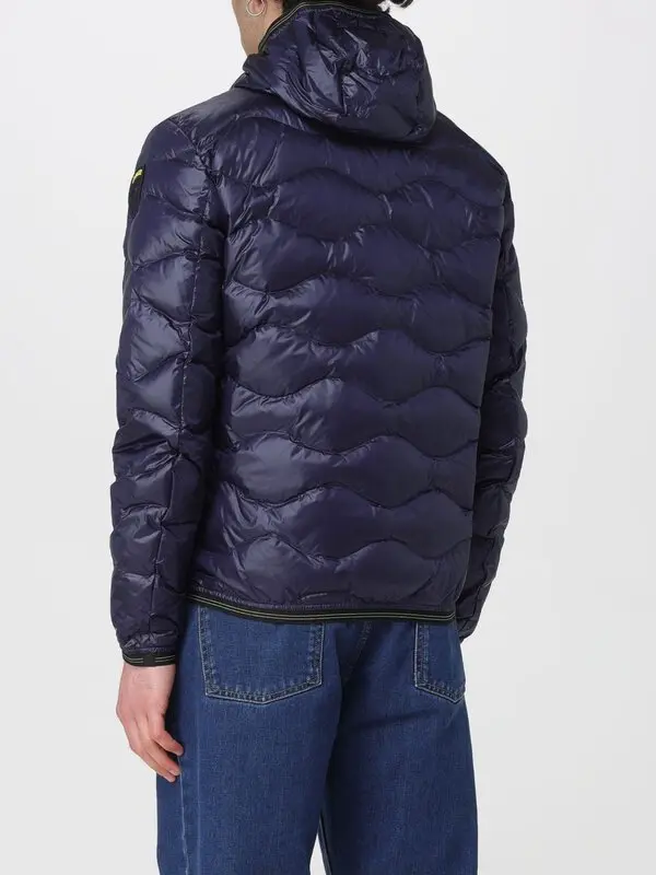 BLAUER. Quilted Padded Nylon Down Jacket - Blue