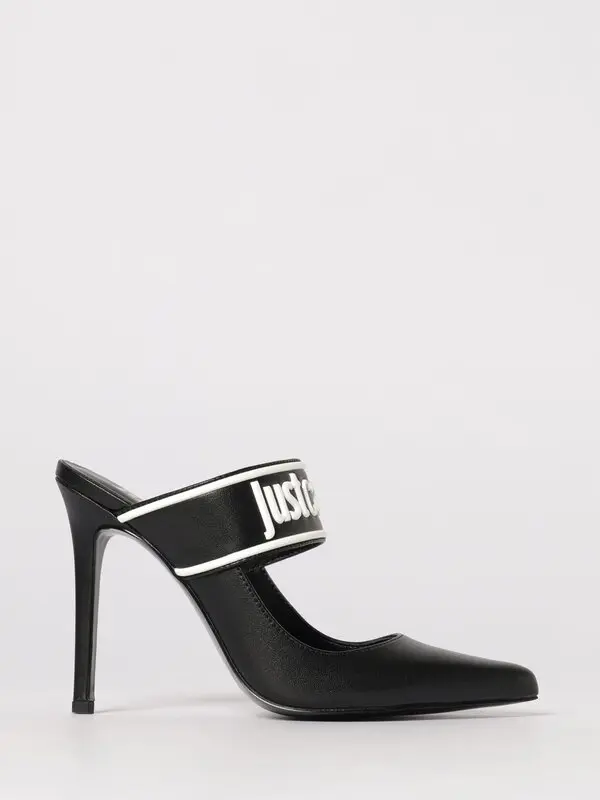 Just Cavalli Pointed Toe High Heel Mules