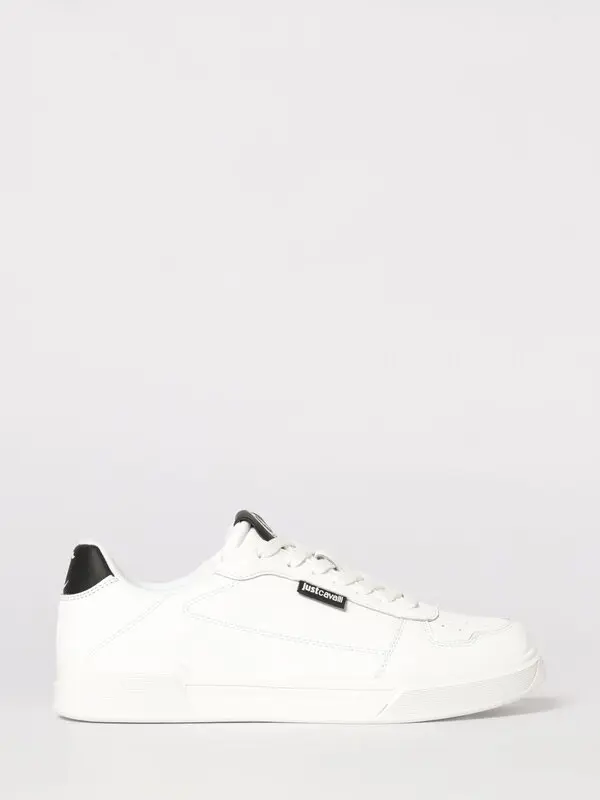 Just Cavalli Leather Sneakers - White