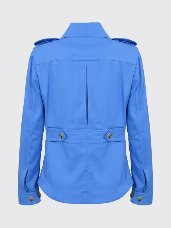 FAY Stretch Cotton Shirt Jacket - Blue