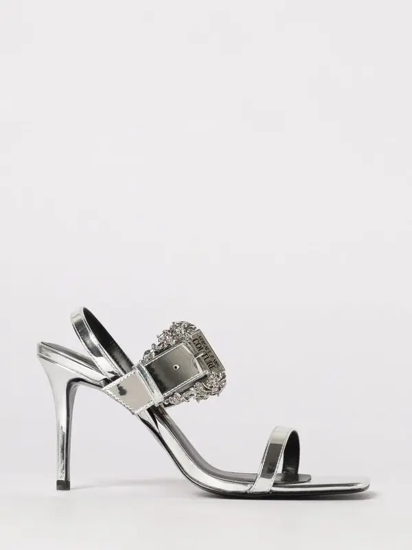 Versace Heeled Sandal - Silver