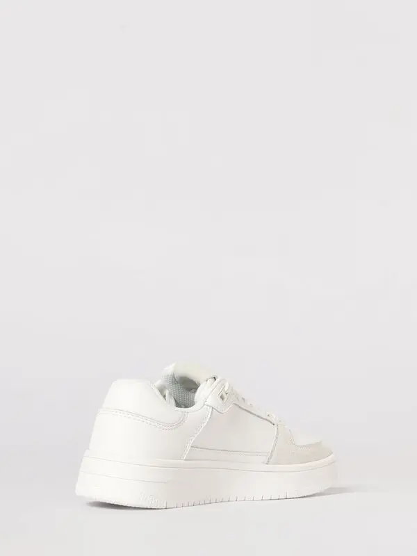 Just Cavalli Leather And Suede Lace-up Sneakers