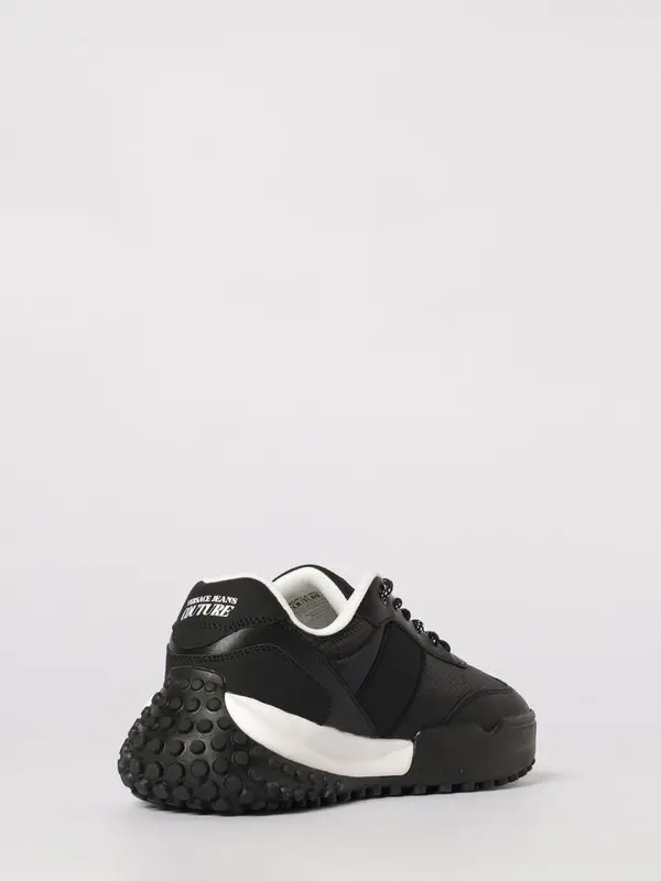 Versace Leather And Nylon Sneakers