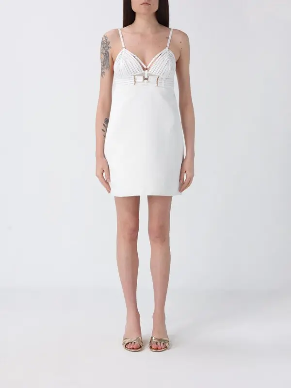 Elisabetta Franchi Sleeveless Dress - Ivory
