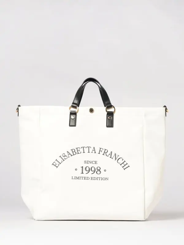 Elisabetta Franchi Shoulder Bag - Ivory