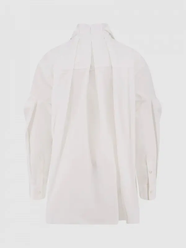 Sacai Striped Cotton Blend Shirt