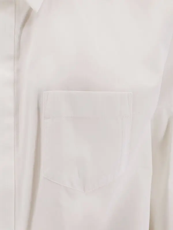 Sacai Striped Cotton Blend Shirt