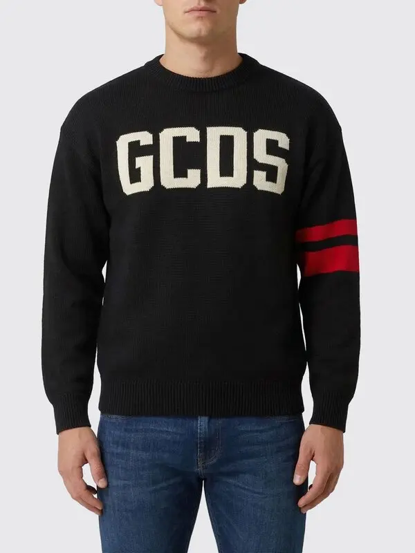 Gcds Cotton Logo Knit Sweater