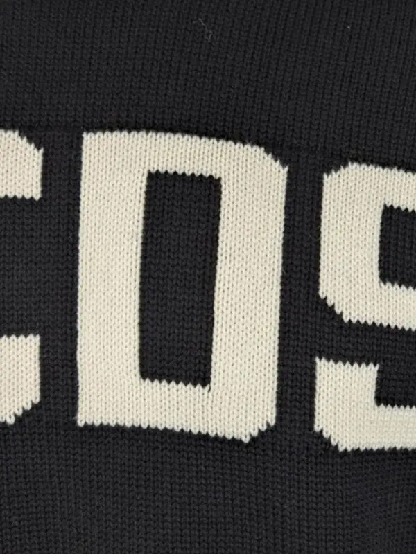 Gcds Cotton Logo Knit Sweater