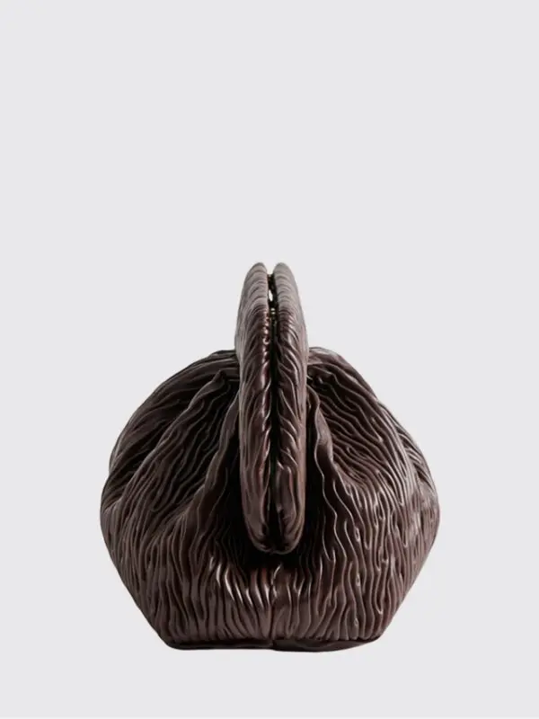 THEMOIRE Textured Clutch - Brown