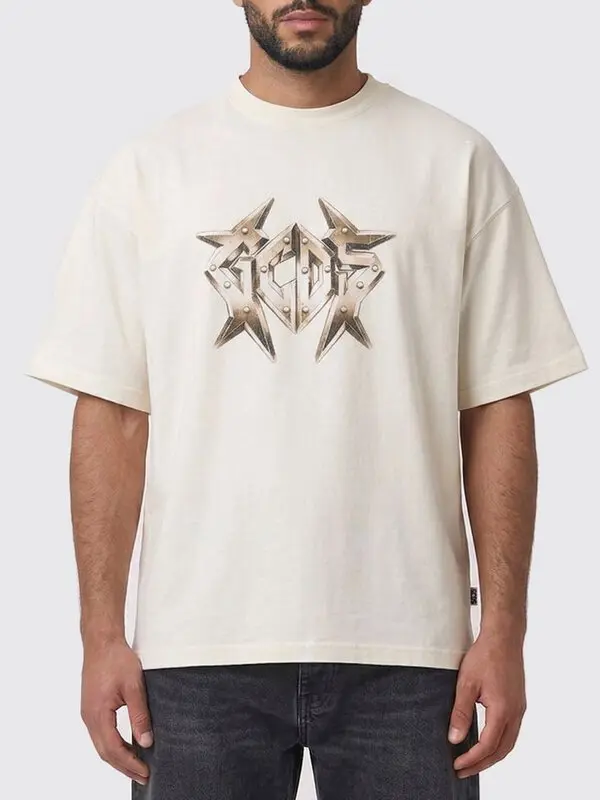 Gcds Cotton Graphic Print T-shirt - Beige