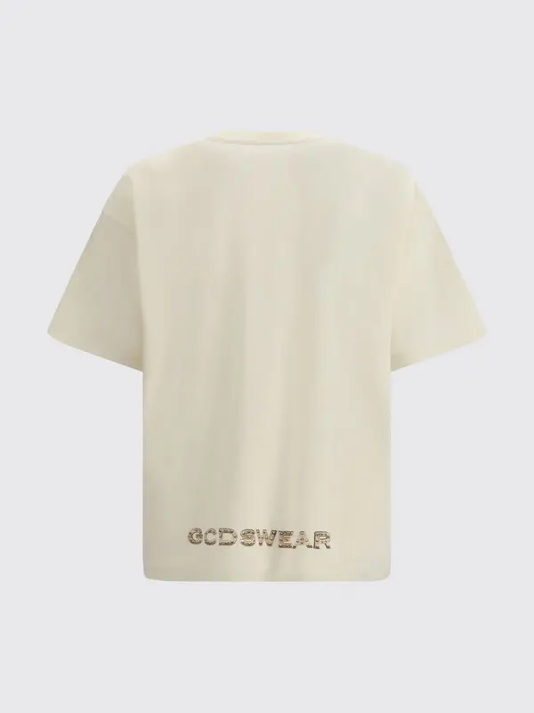 Gcds Cotton Graphic Print T-shirt - Beige