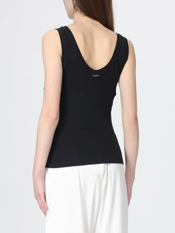 Brunello Cucinelli Cotton Sleeveless Top - Black