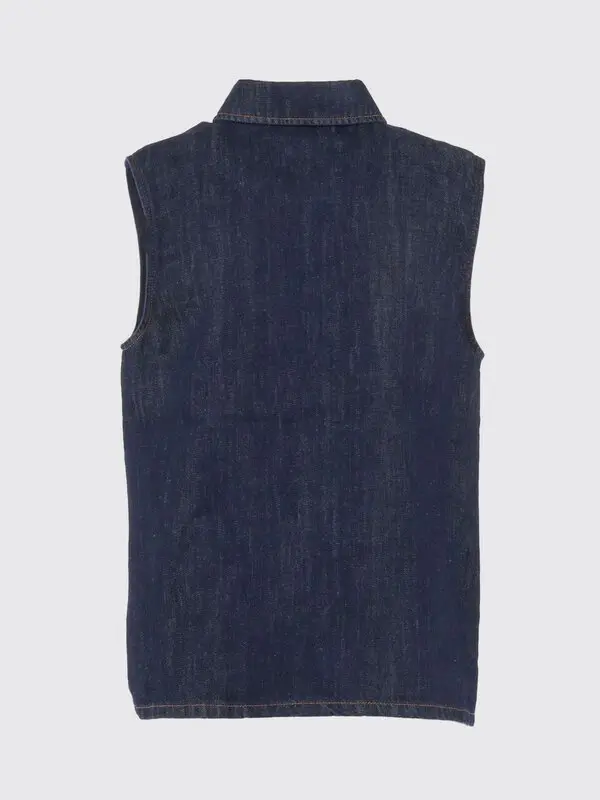 7 For All Mankind Sleeveless Denim Shirt