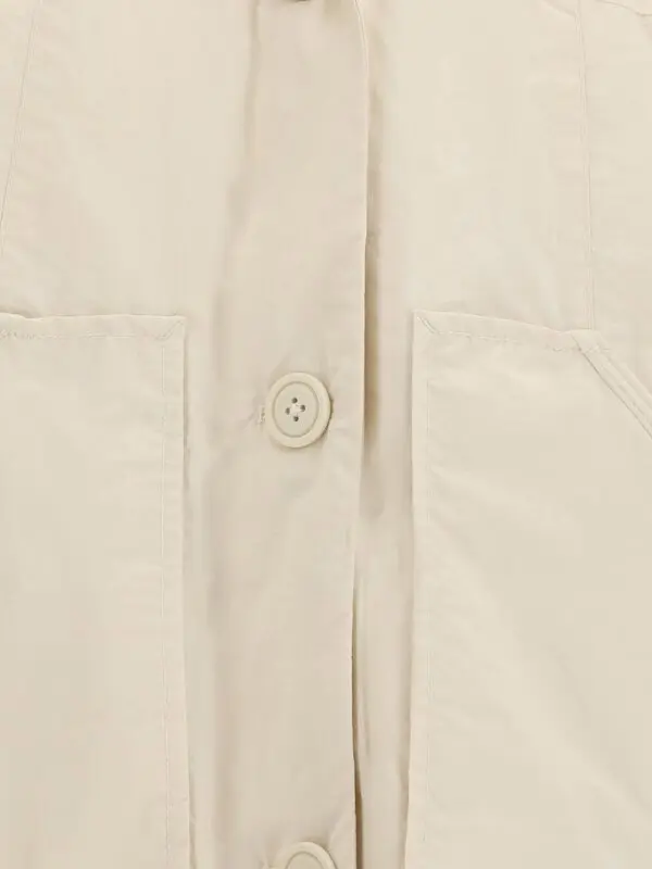 PARAJUMPERS Cotton Blend Hooded Jacket - White