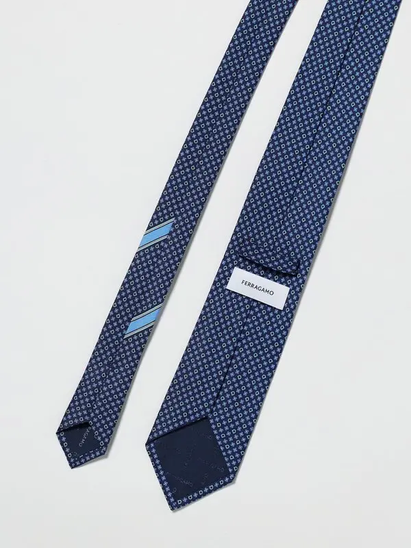 FERRAGAMO Neck Tie - Blue