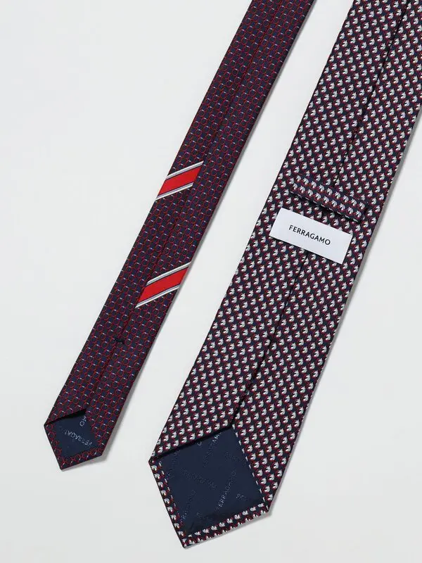 FERRAGAMO Neck Tie - Blue