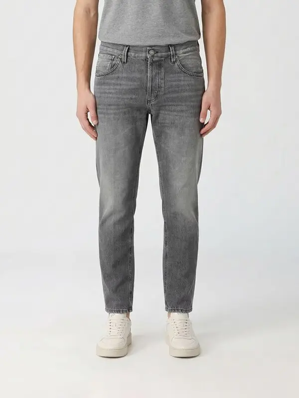 DONDUP Slim Fit Cotton Denim Jeans - Grey