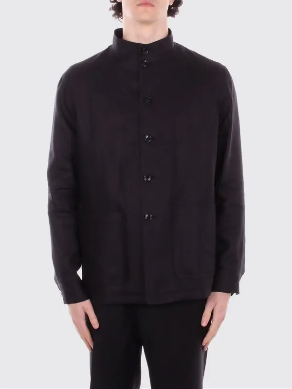 Tagliatore Stand Collar Jacket - Black