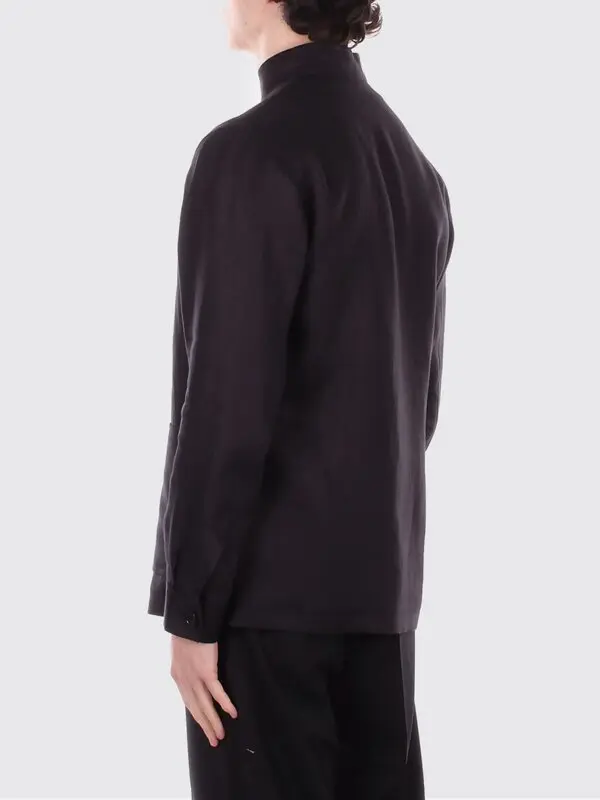 Tagliatore Stand Collar Jacket - Black