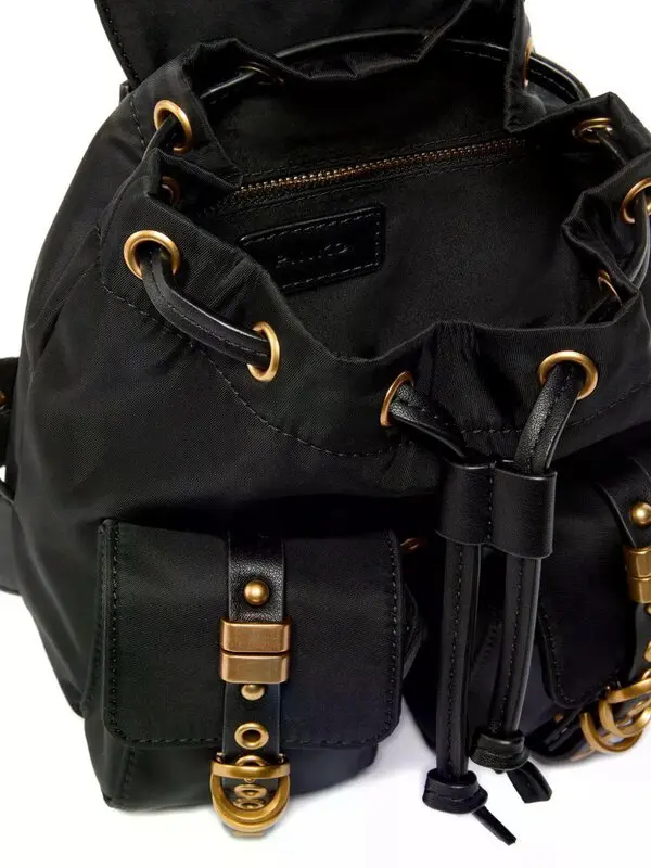 Pinko Small Backpack With Leather-effect Accents