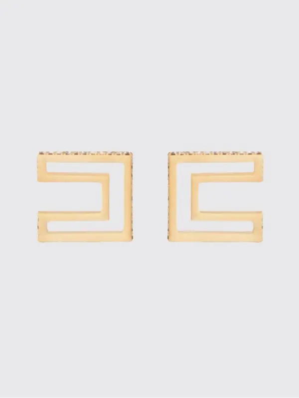 Elisabetta Franchi Stud Earrings - Gold