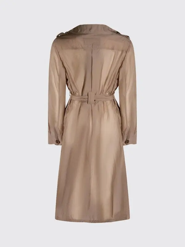 MOORER Double-breasted Cotton Trench Coat - White