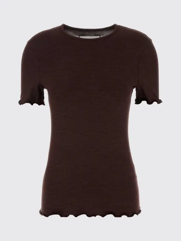 JIL SANDER Silk And Linen T-shirt - Violet