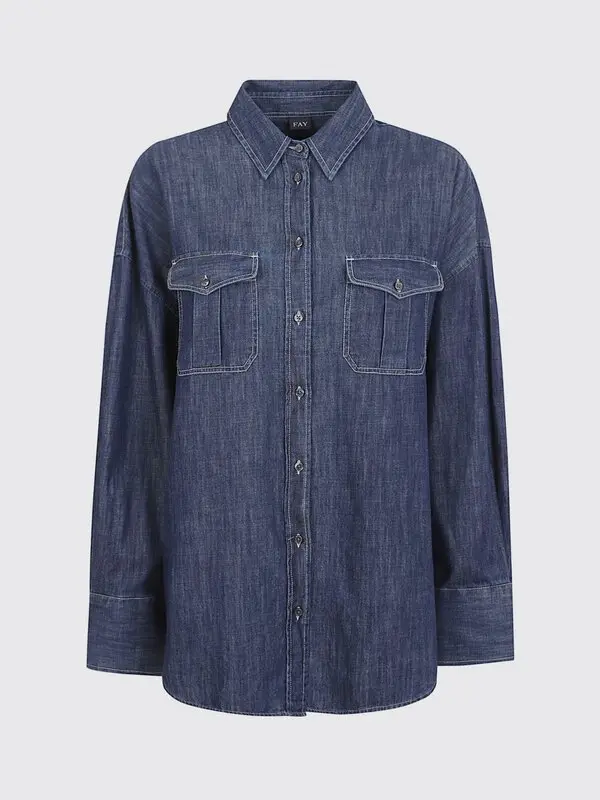 FAY Classic Fit Denim Shirt