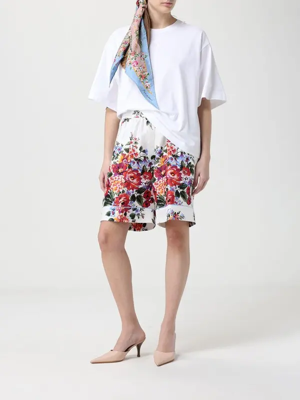 Dolce & Gabbana Cotton T-shirt With Scarf Detail