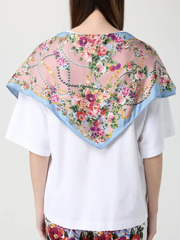 Dolce & Gabbana Cotton T-shirt With Scarf Detail