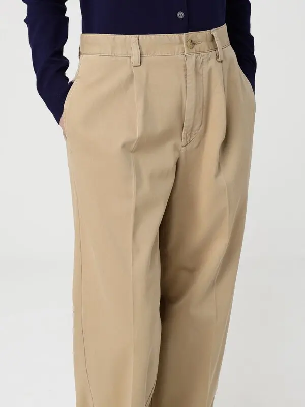 Polo Ralph Lauren Cotton Blend Wide Leg Trousers