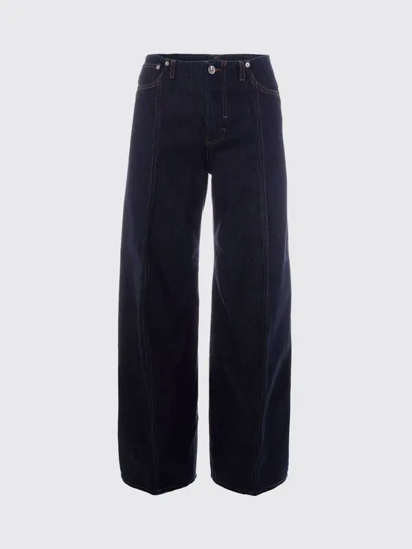 Sportmax Dora Palazzo Cotton Jeans - Blue