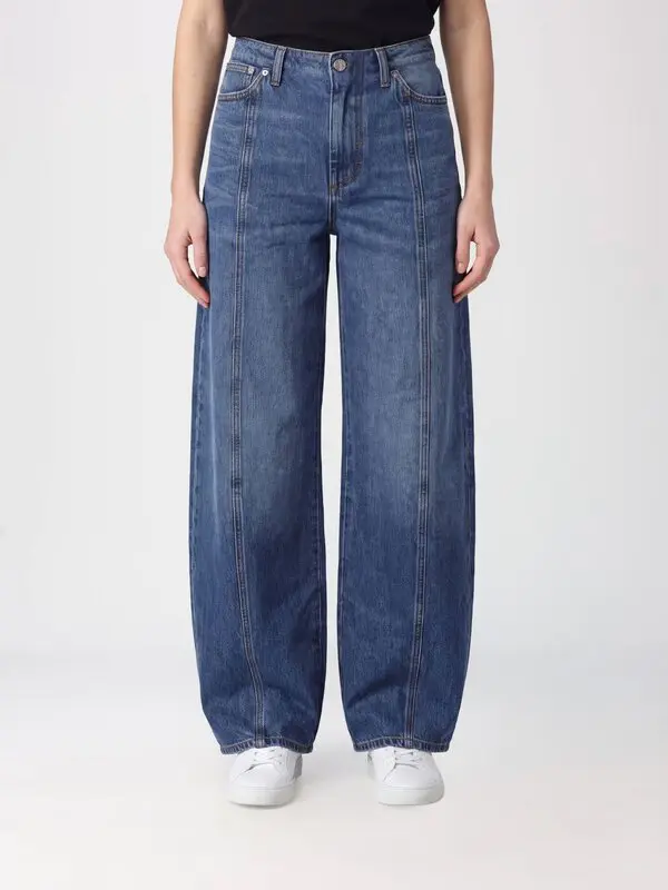 Sportmax Dora Palazzo Cotton Jeans - Denim