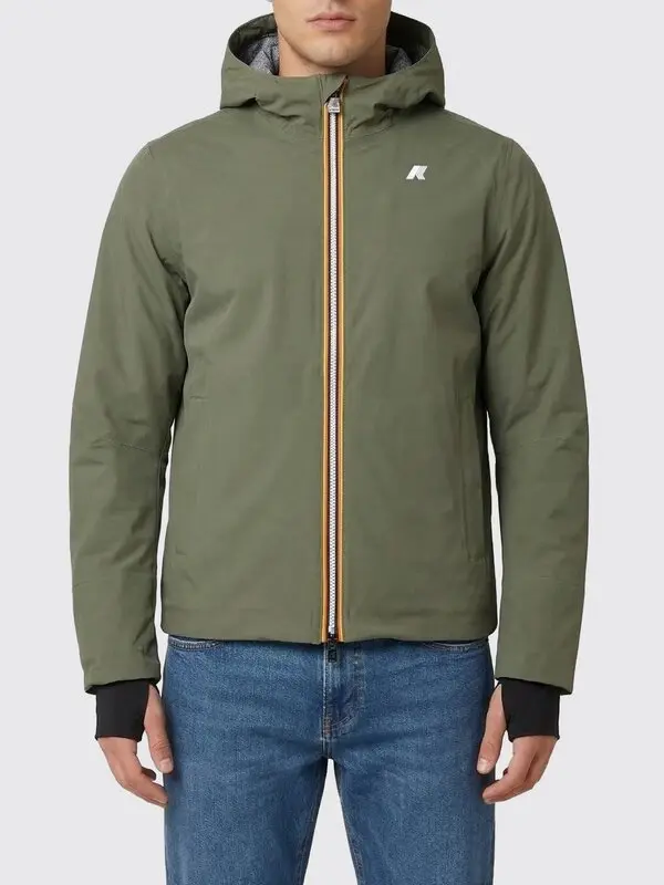 K-WAY Jacko Bonded Jersey Jacket - Green