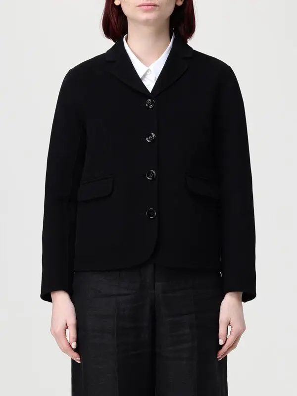 Max Mara Single-breasted Wool Blazer - Black