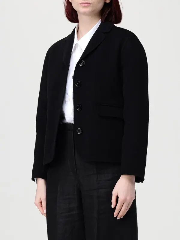 Max Mara Single-breasted Wool Blazer - Black