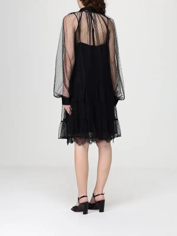 TWINSET Sheer Dot Dress