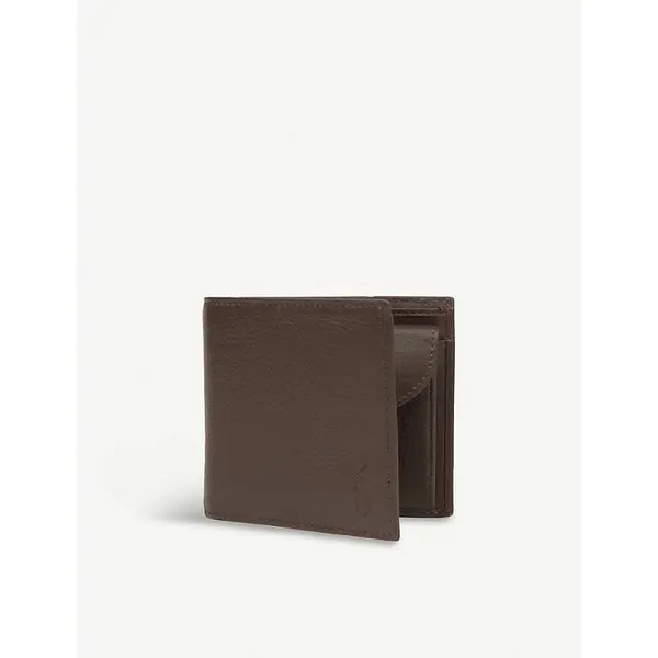 Polo Ralph Lauren Pebbled Coin-pocket Leather Wallet - Brown