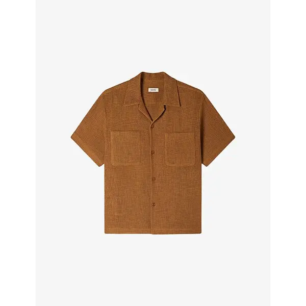 Sandro Openwork Short-sleeve Mesh Shirt