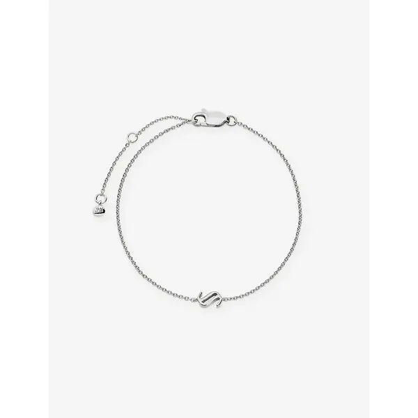 Monica Vinader Initial S Sterling- Bracelet - Silver