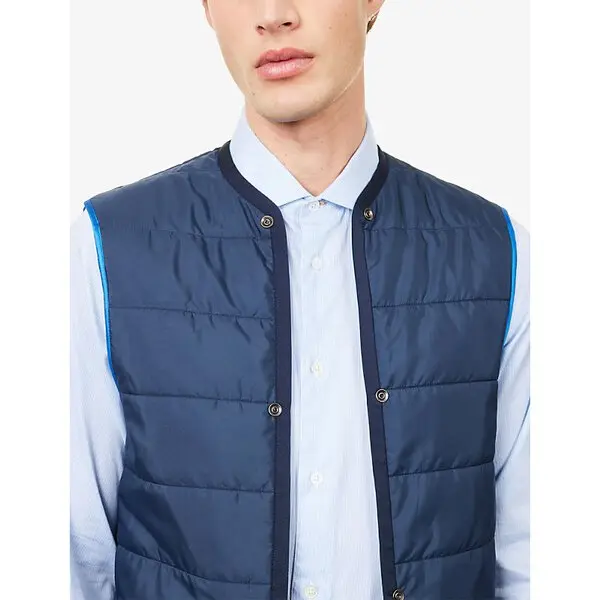 Paul Smith Classic-collar Long-sleeve Wool Coat
