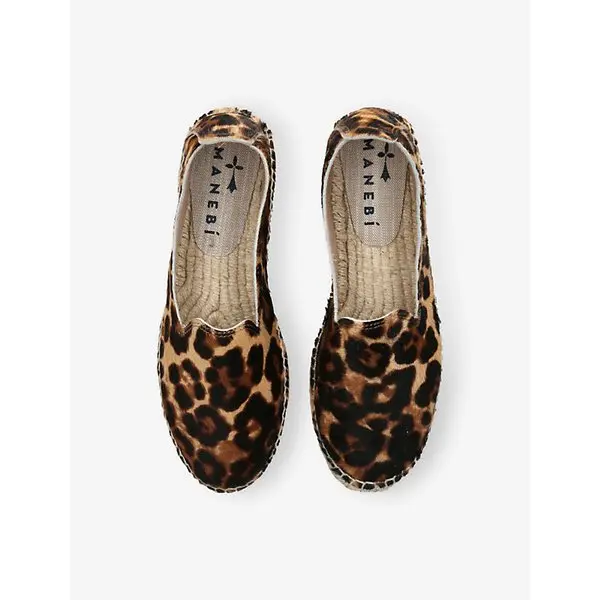 Manebí Leopard Print Leather Espadrilles - Mult/other