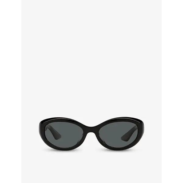 Oliver Spencer Round-frame Acetate Sunglasses - Black